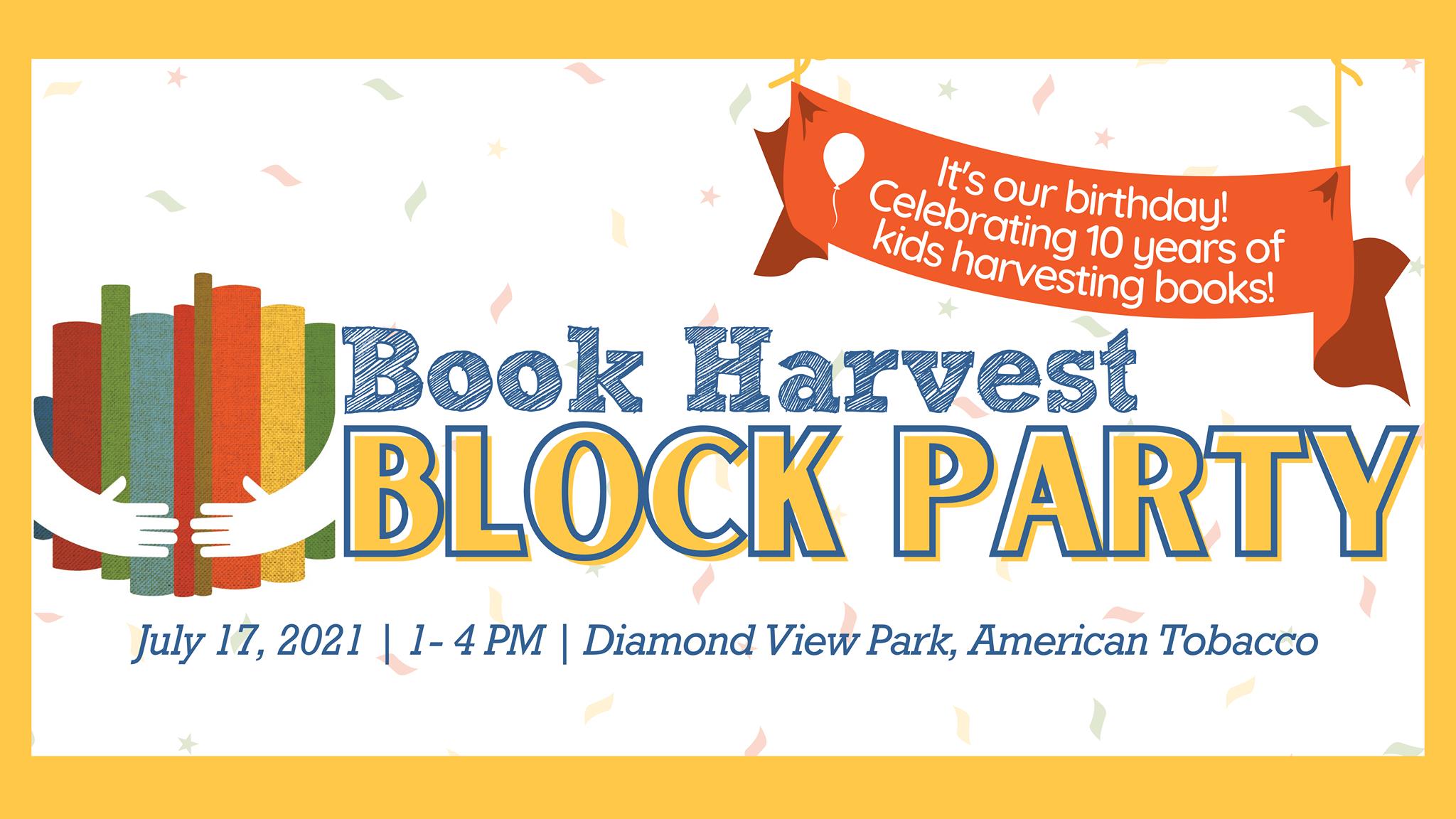 Book Harvest Celebrates 10th Anniversary with Free Block Party at ...